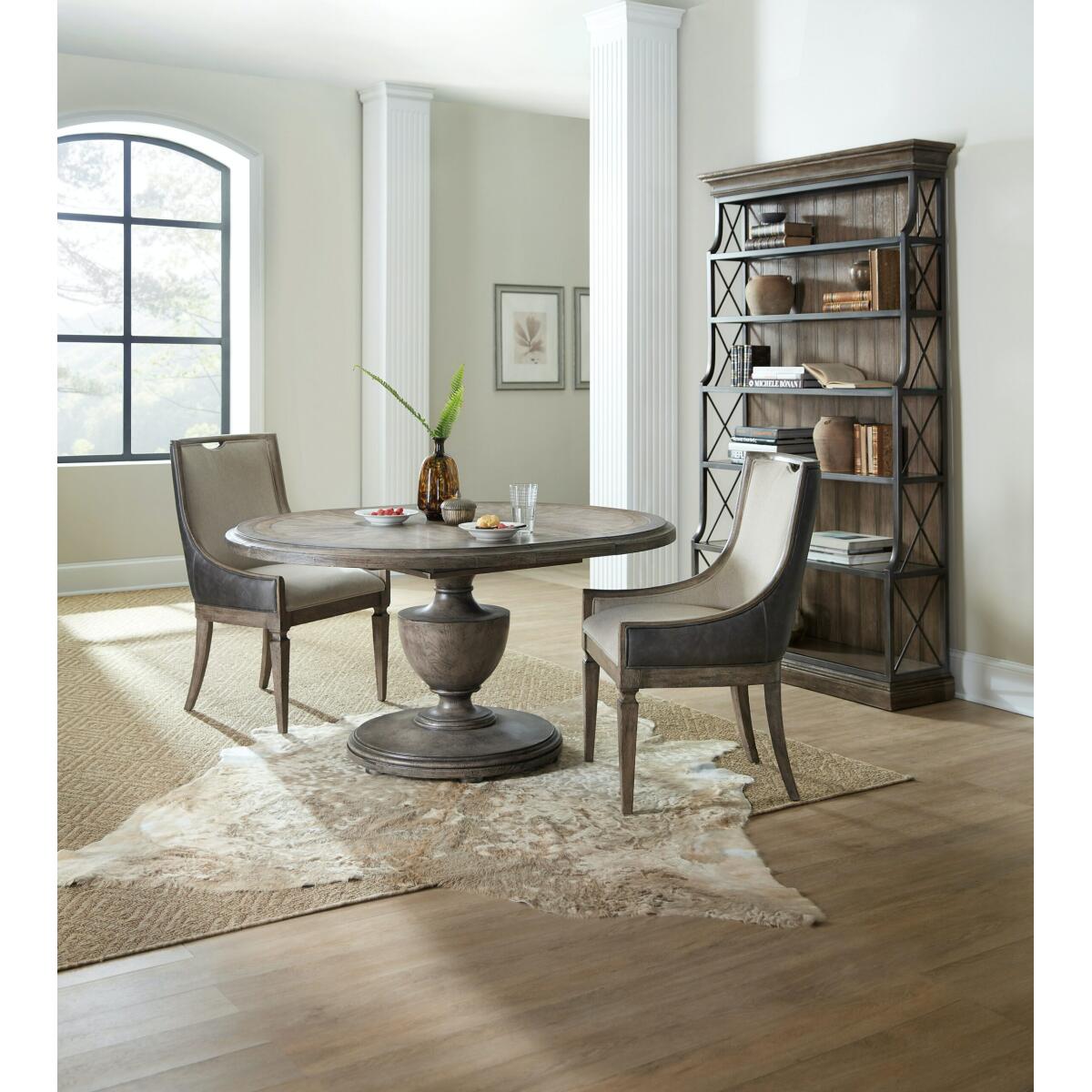 Woodlands 48in Round Dining Table w/ 2-12in Leaves – Sweat's Furniture